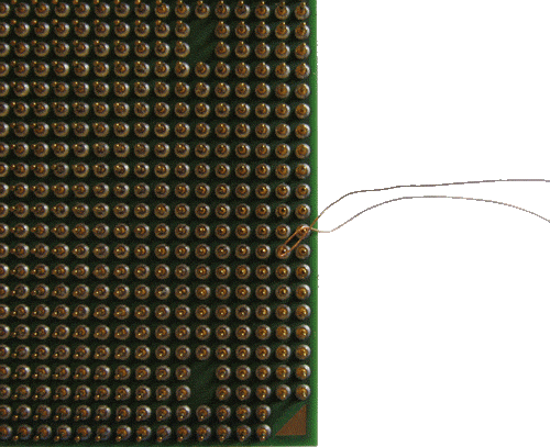 [分享] AMD Socket 939 CPU 连接CPU引脚，修改CPU电压 - 讨论区 - 热点科技 - Powered by Discuz!