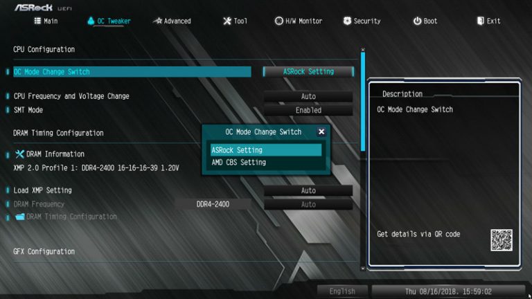 ASRock B450M Pro4 AMD AM4 Motherboard Review BIOS and Overclocking