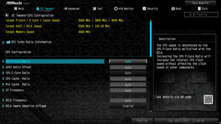 ASRock Z790 Steel Legend WiFi Motherboard Review BIOS and Overclocking