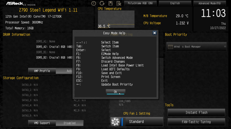 ASRock Z790 Steel Legend WiFi Motherboard Review BIOS and Overclocking