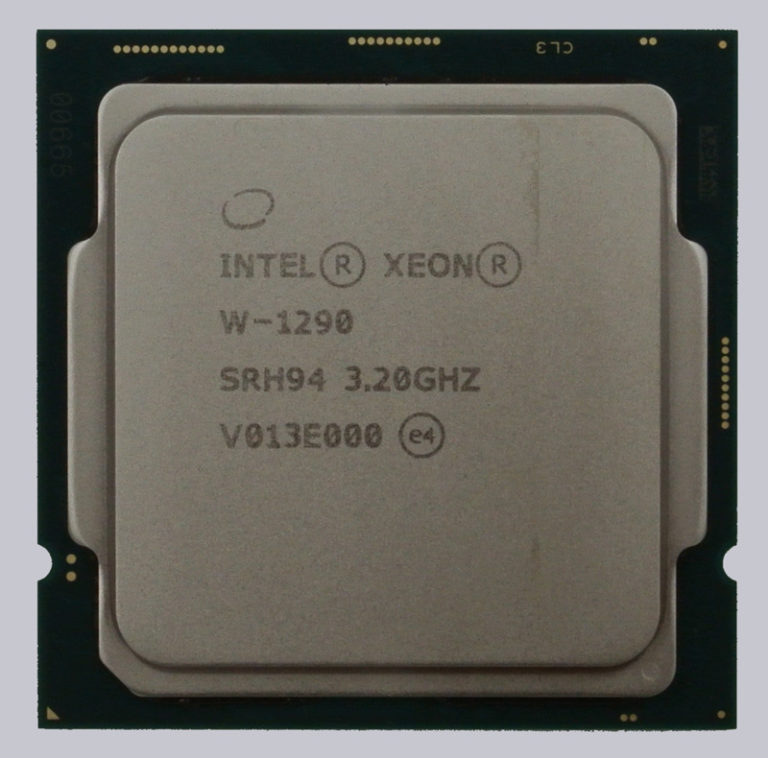 Intel Xeon W-1290 Review Layout, design and features
