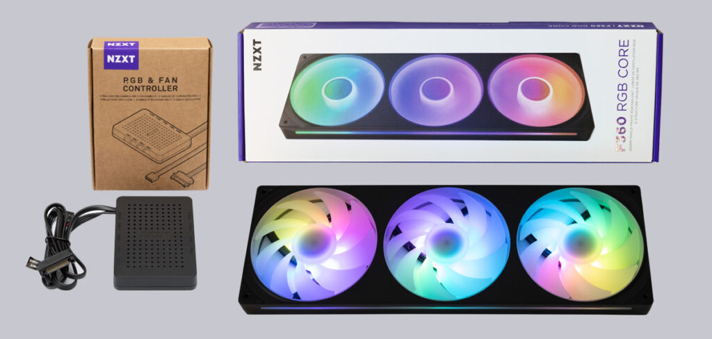 NZXT F360 RGB Core and NZXT RGB Fan Controller Review