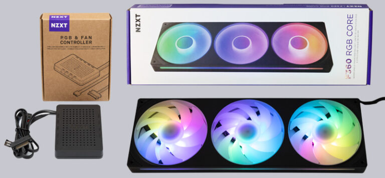 NZXT F360 RGB Core and NZXT RGB Fan Controller Review Result and ...